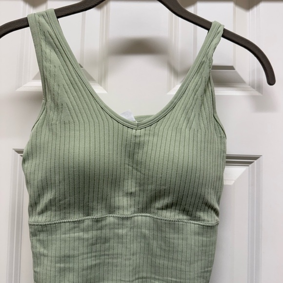 Tops | Sage Green Ribbed Tank Top | Poshmark